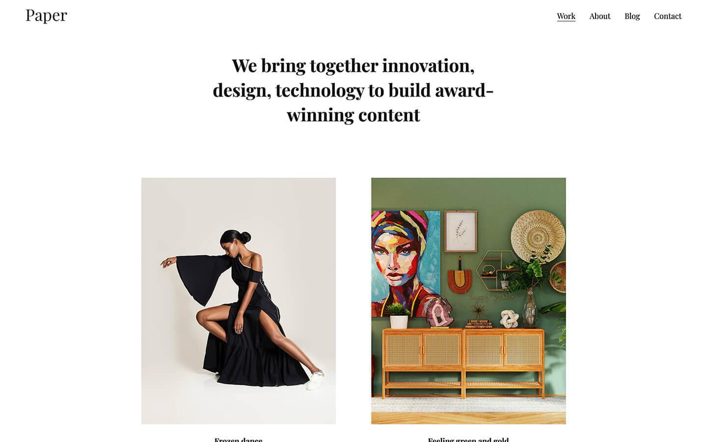Paper - Portfolio HTML5 Responsive Website Template