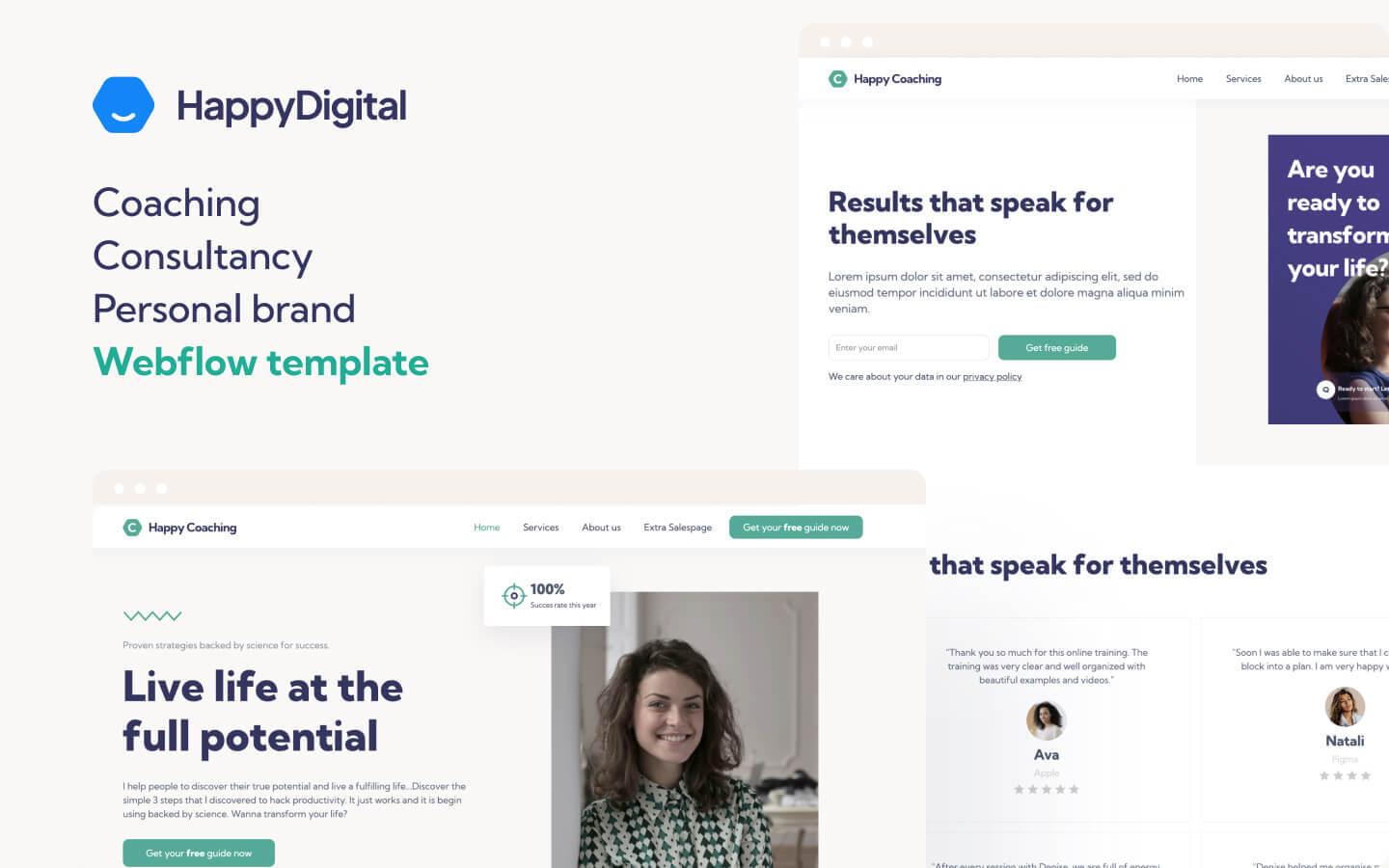 HappyCoaching - Coaching HTML5 Responsive Website Template