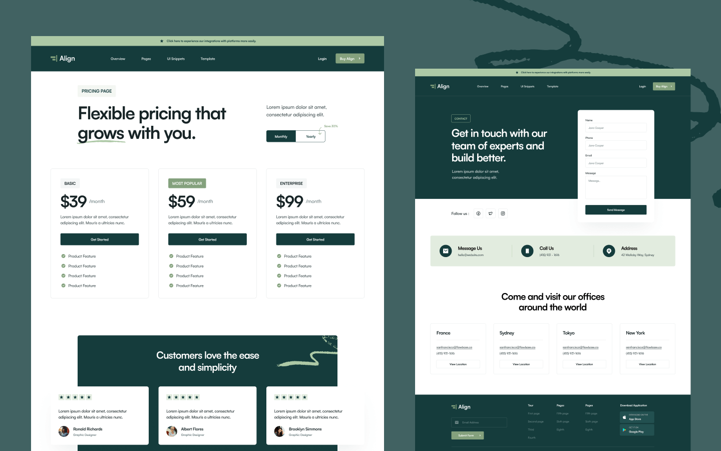 Align - Business HTML5 Responsive Website Template