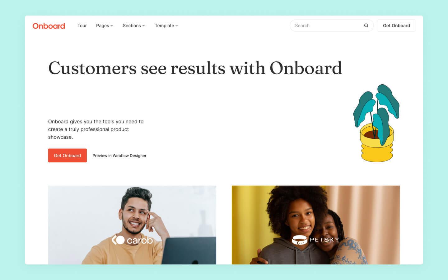 Onboard - Startup HTML5 Responsive Website Template