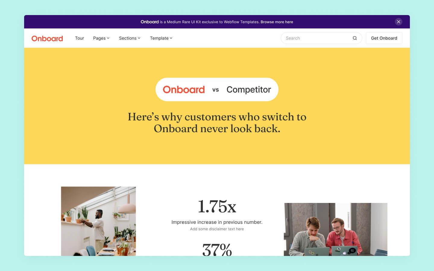 Onboard - Startup HTML5 Responsive Website Template