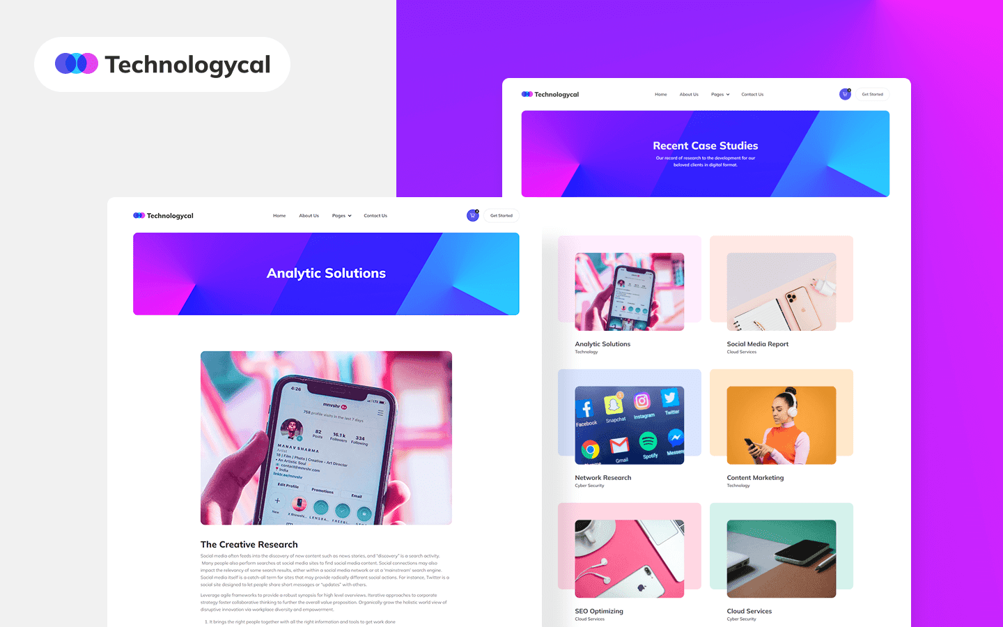 Technologycal - Technology HTML5 Responsive Website Template