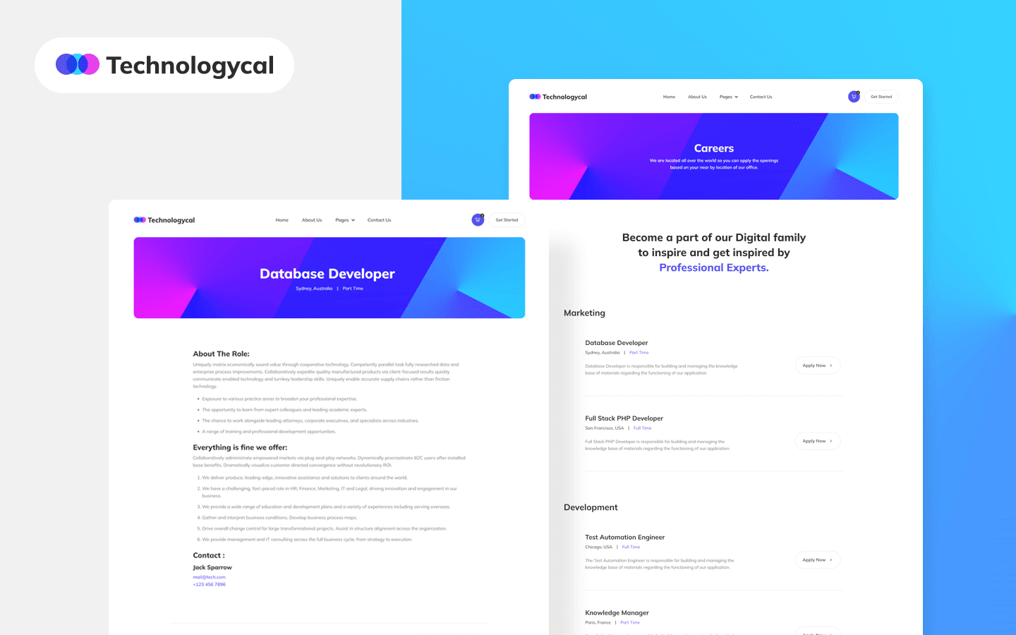 Technologycal - Technology HTML5 Responsive Website Template