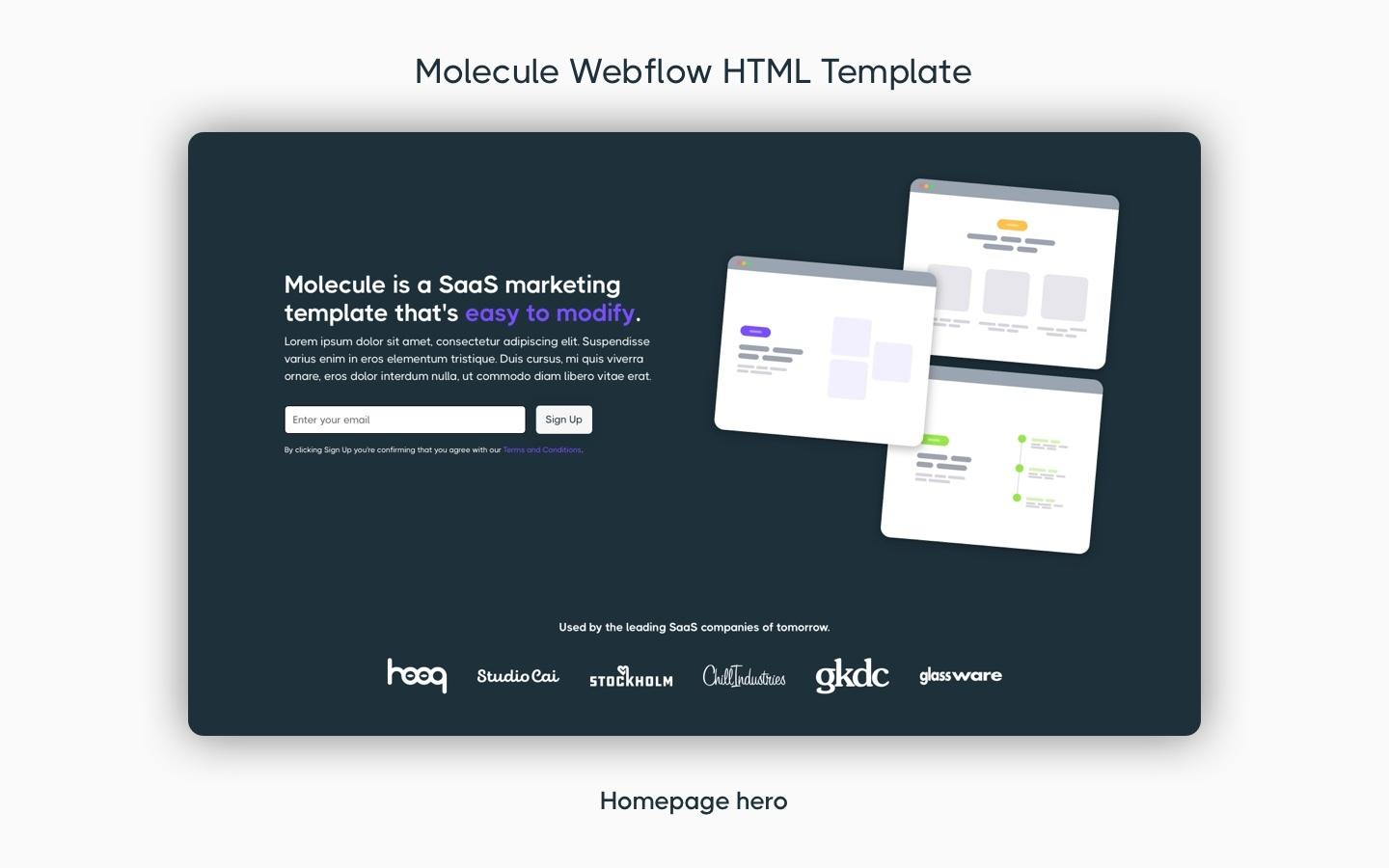 Molecule - Startup HTML5 Responsive Website Template