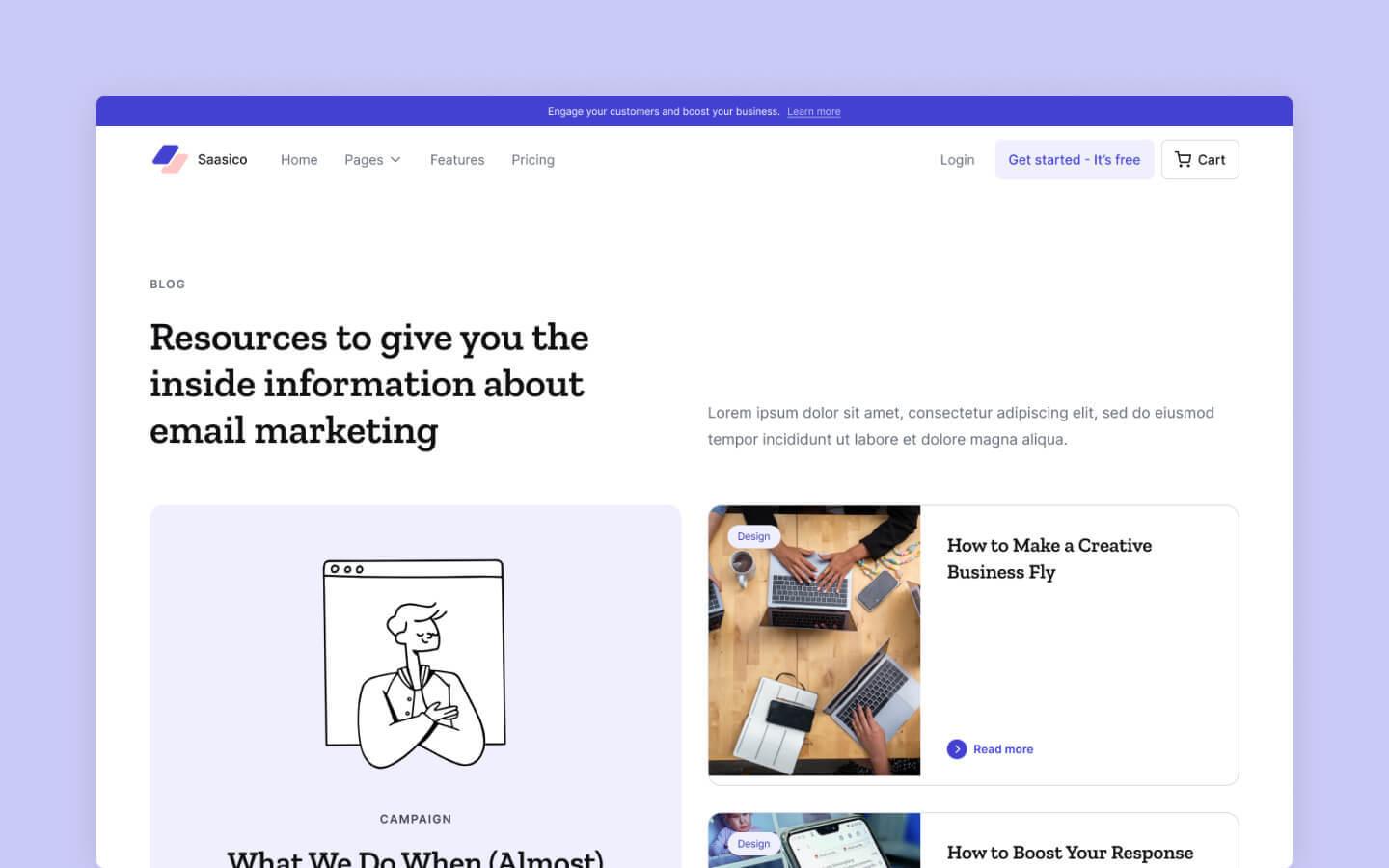 Saasico - SaaS HTML5 Responsive Website Template