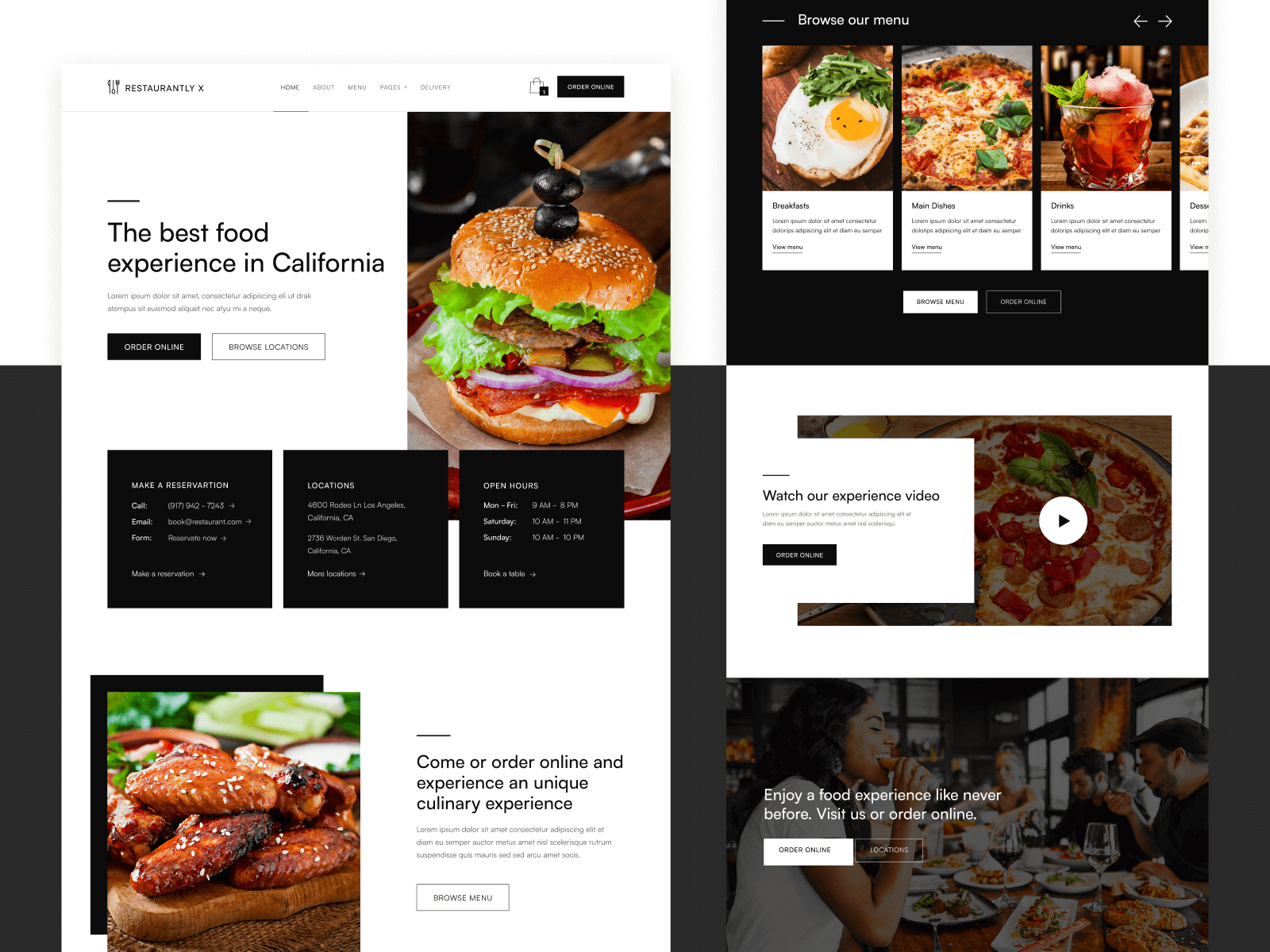 Restaurantly X - Restaurant HTML5 Responsive Website Template