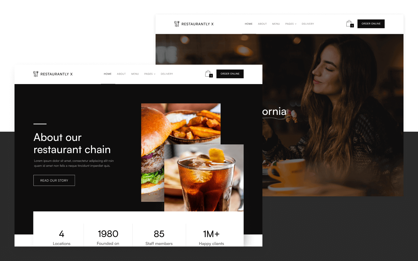 Restaurantly X - Restaurant HTML5 Responsive Website Template
