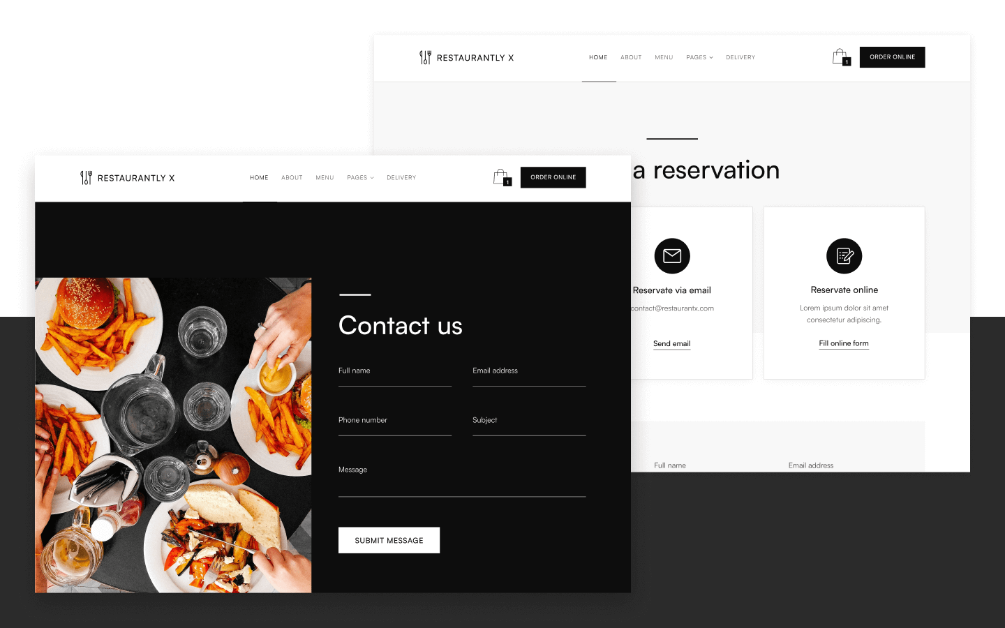 Restaurantly X - Restaurant HTML5 Responsive Website Template