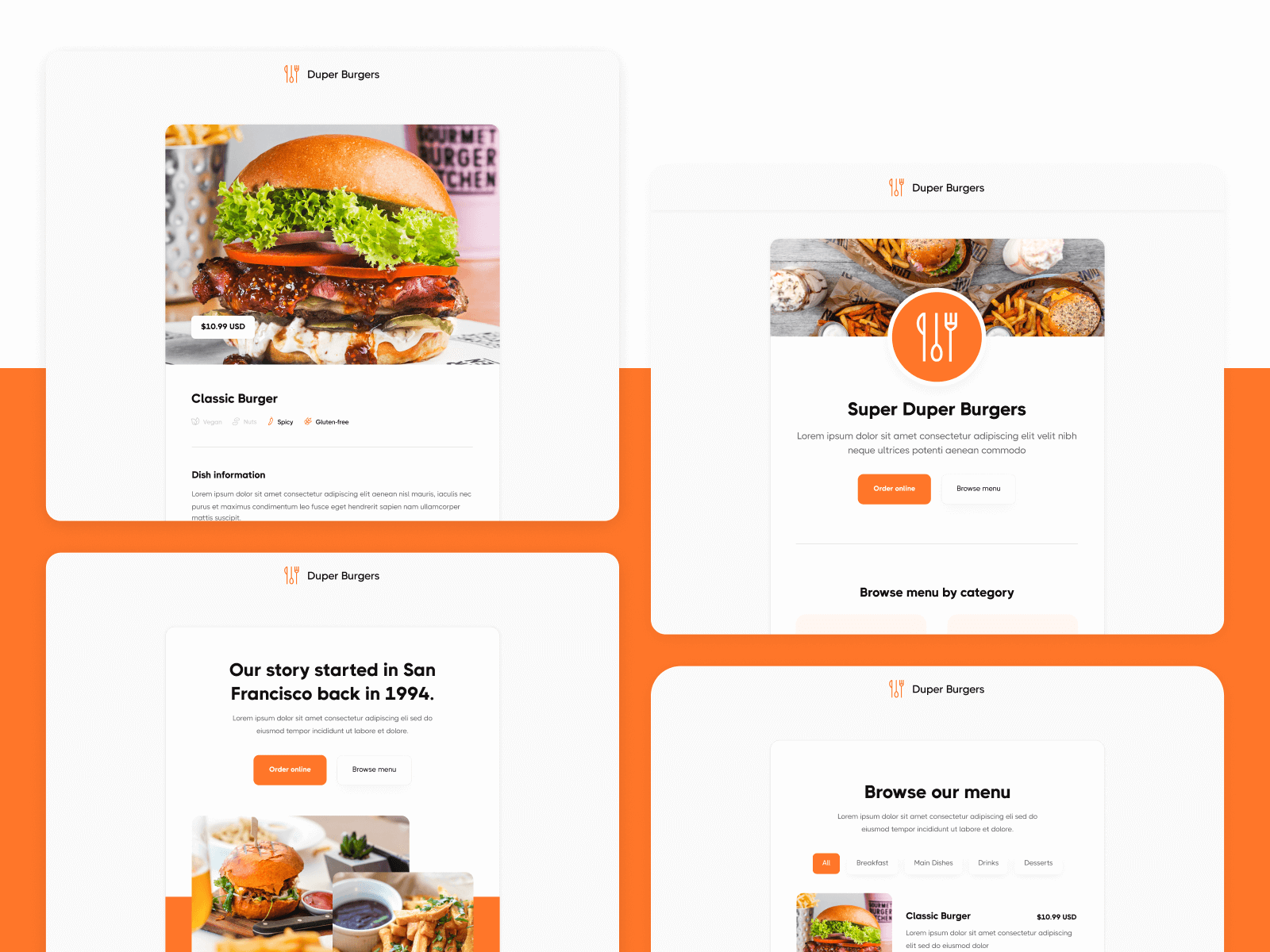 QR Code X Restaurant HTML5 Responsive Website Template
