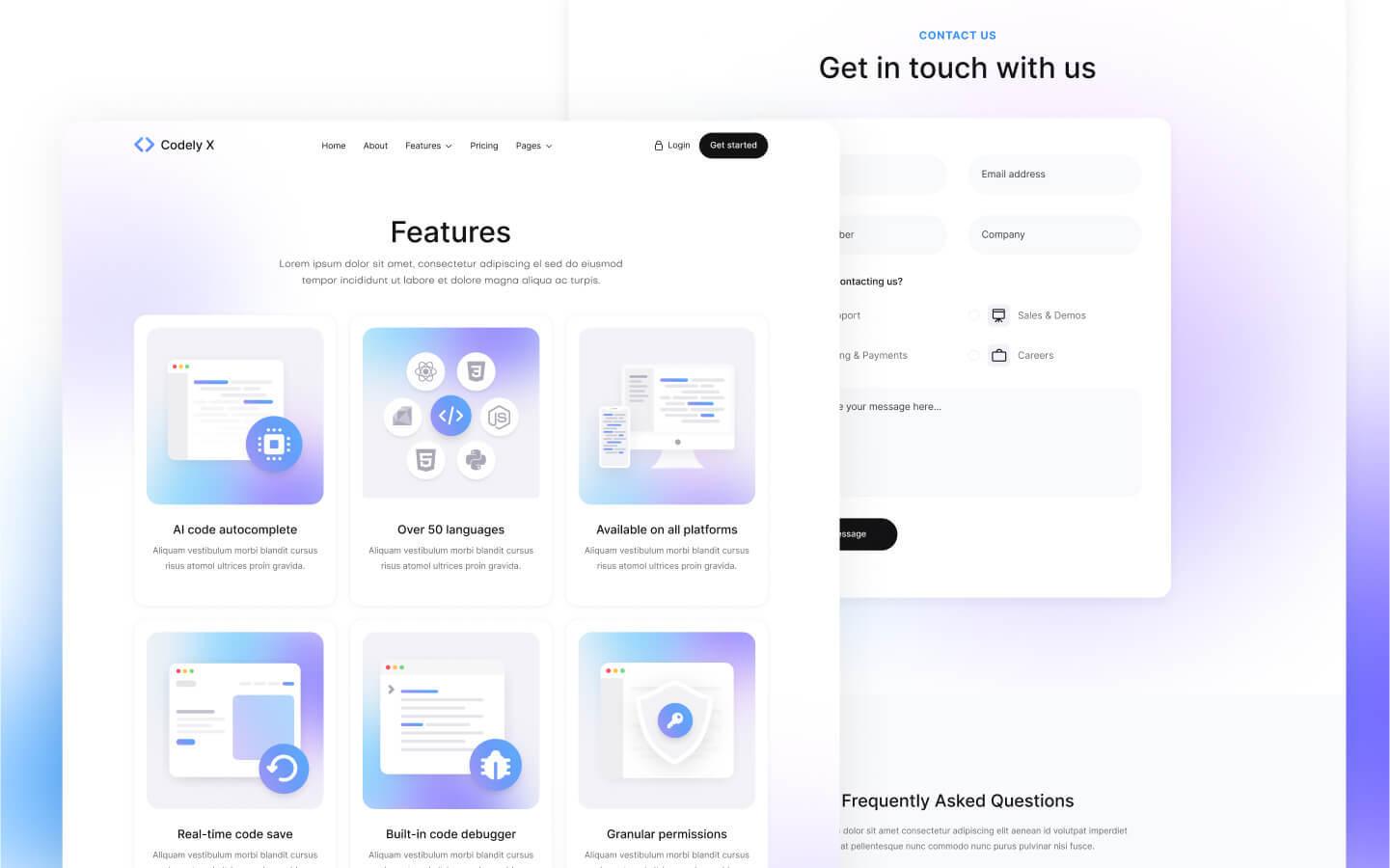 Codely X - SaaS HTML5 Responsive Website Template