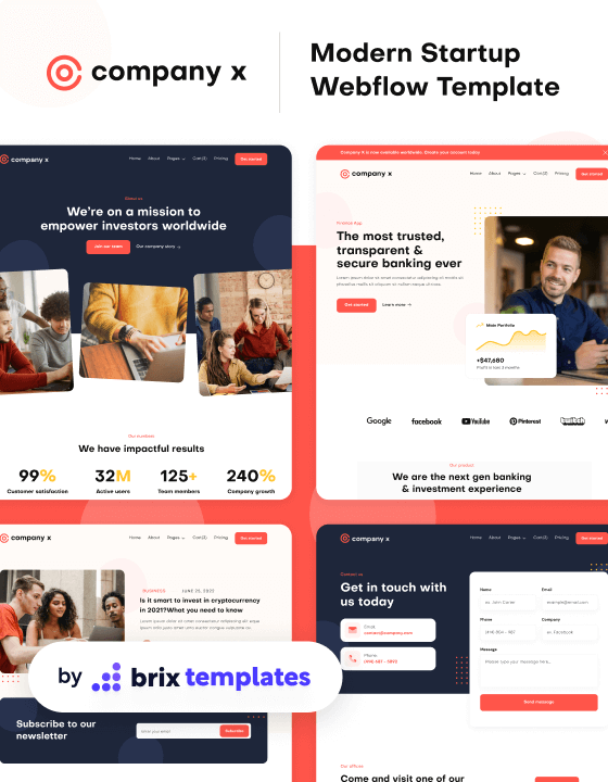 Company X - Startup HTML5 Responsive Website Template