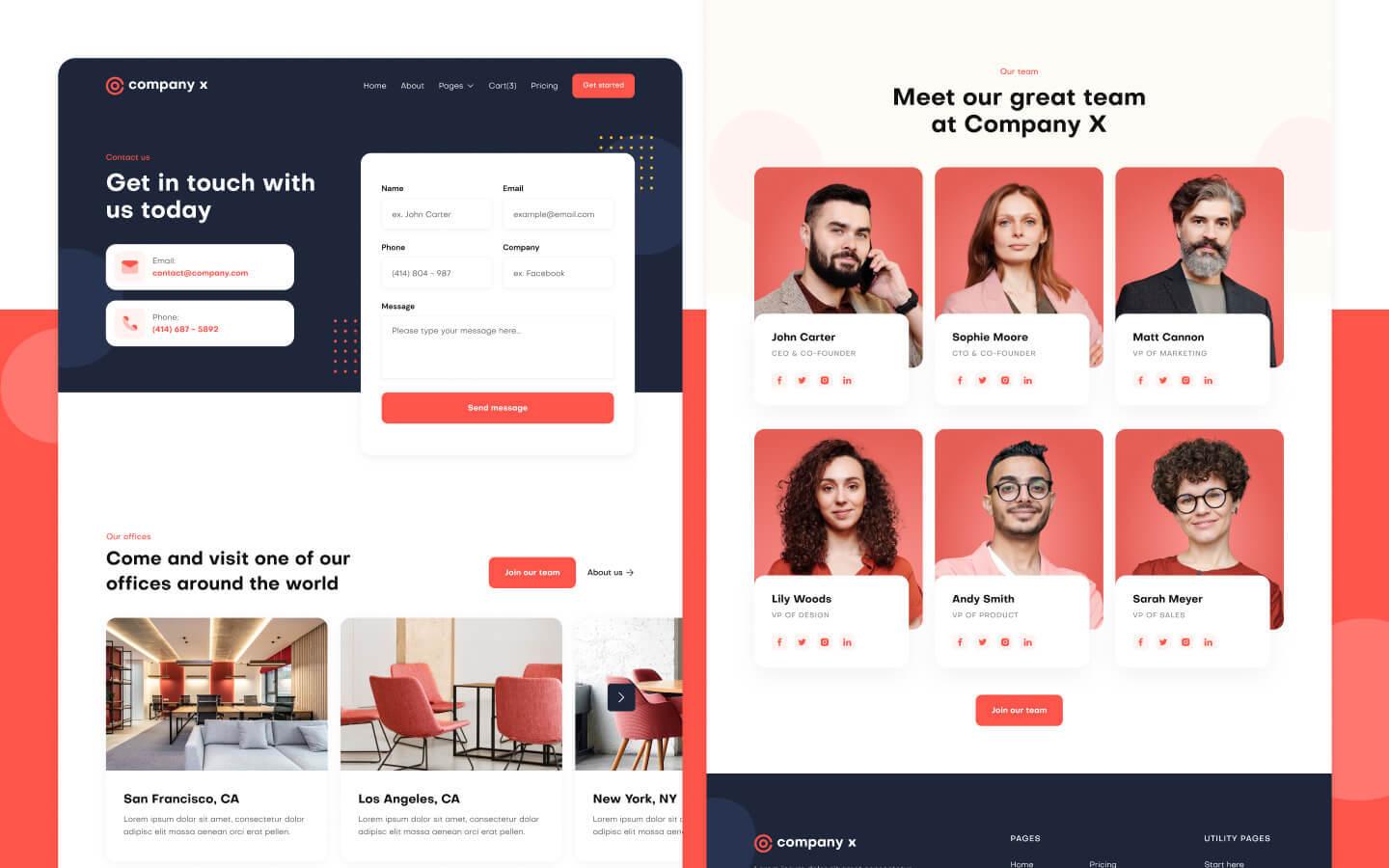 Company X - Startup HTML5 Responsive Website Template