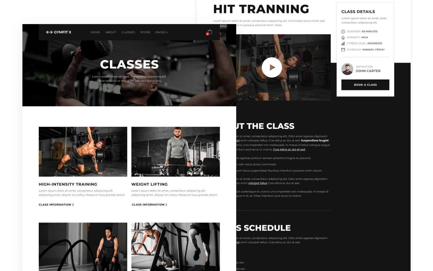 Gymfit X - Gym HTML5 Responsive Website Template