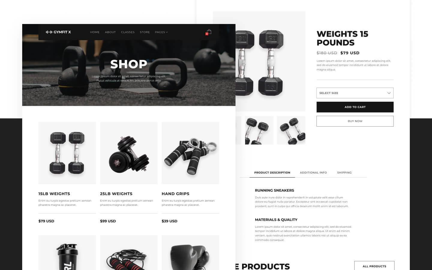 Gymfit X - Gym HTML5 Responsive Website Template