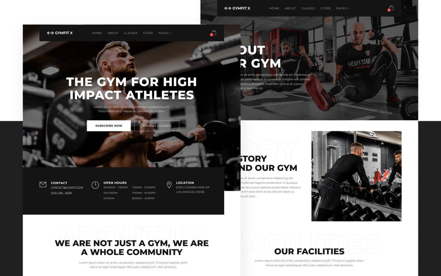 Gymfit X - Gym HTML5 Responsive Website Template