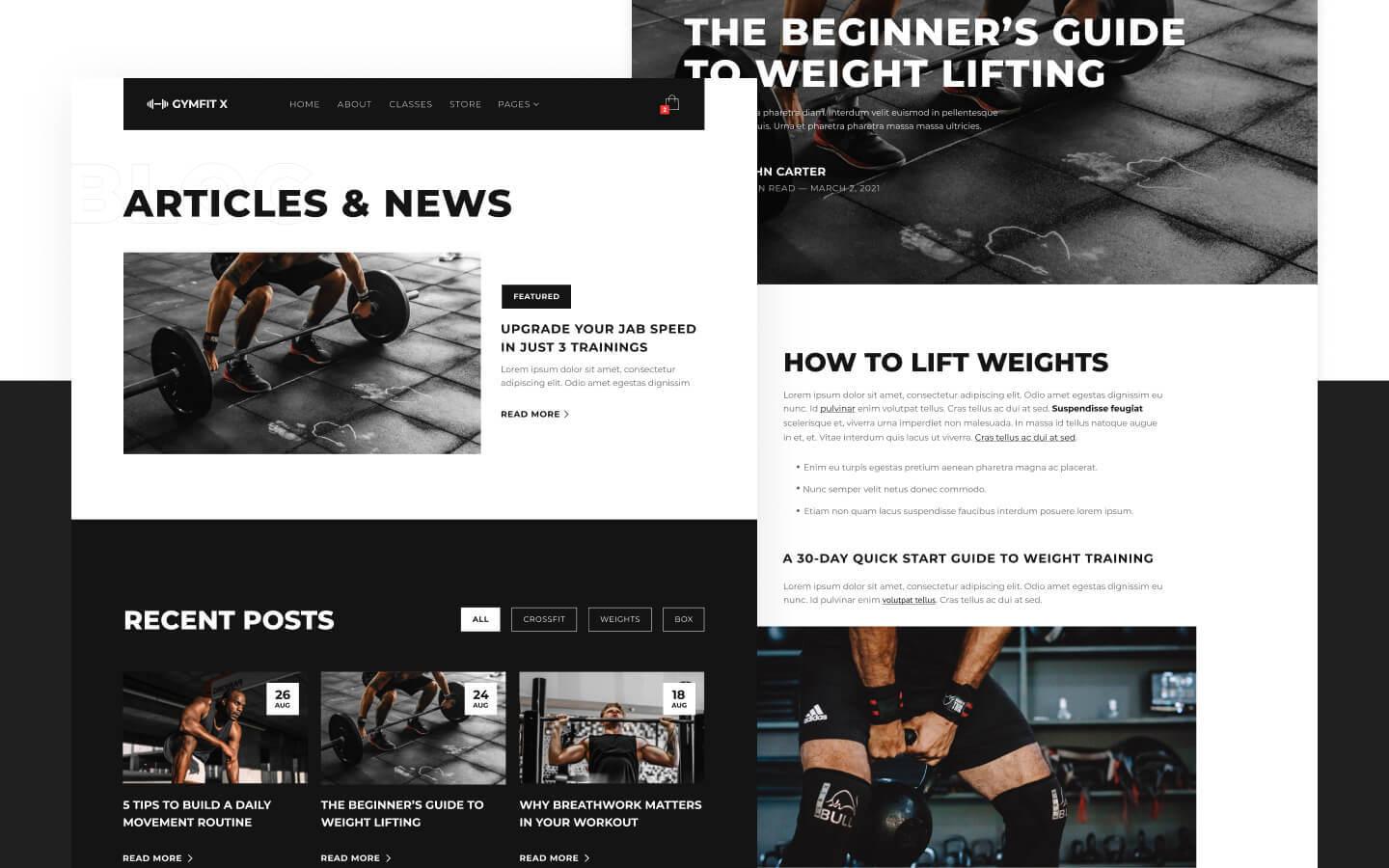 Gymfit X - Gym HTML5 Responsive Website Template