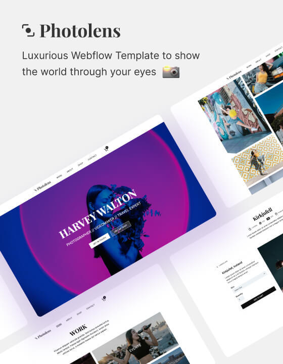Photolens - Photography HTML5 Responsive Website Template