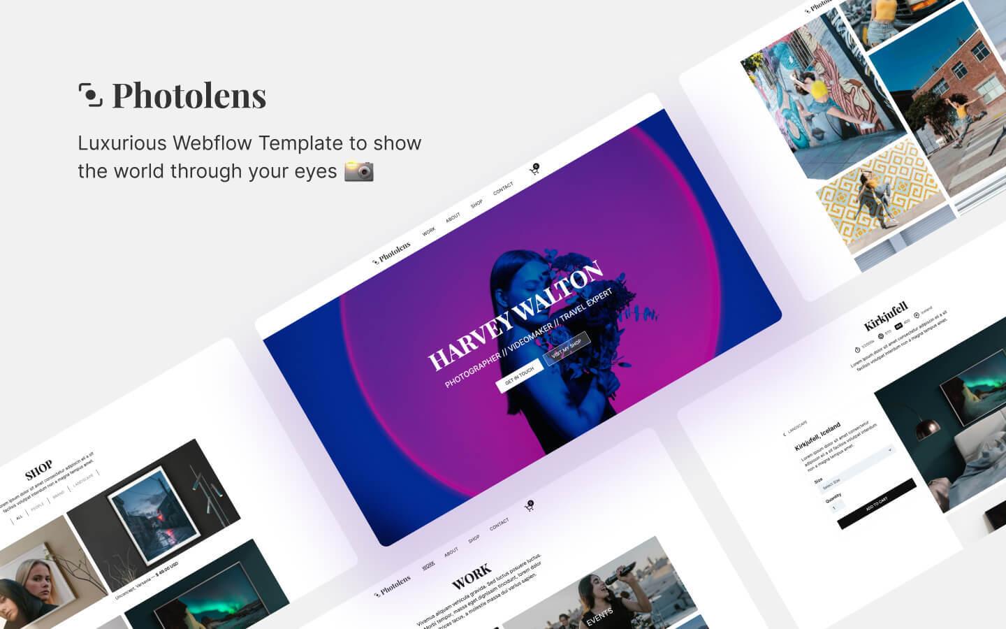 Photolens - Photography HTML5 Responsive Website Template