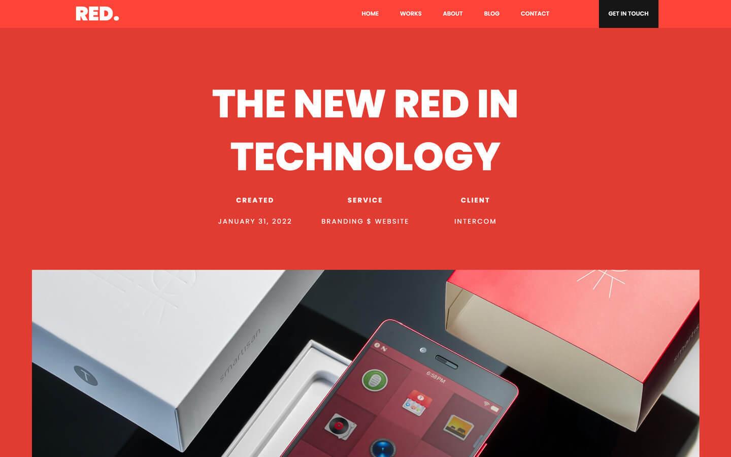 Red - Portfolio HTML5 Responsive Website Template
