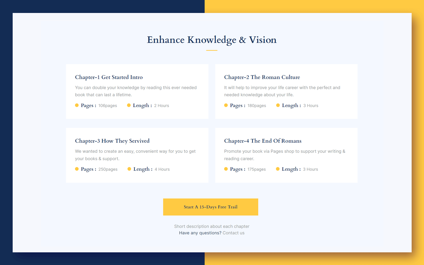Pages - Book HTML5 Responsive Website Template