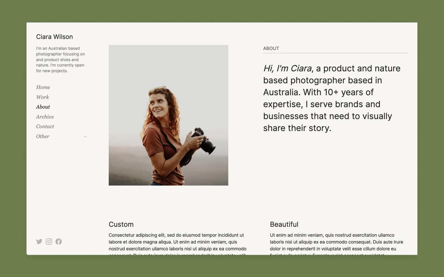 Snapshot - Photography HTML5 Responsive Website Template