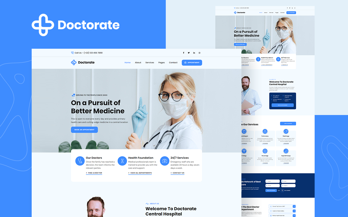 Doctorate - Doctor HTML5 Responsive Website Template