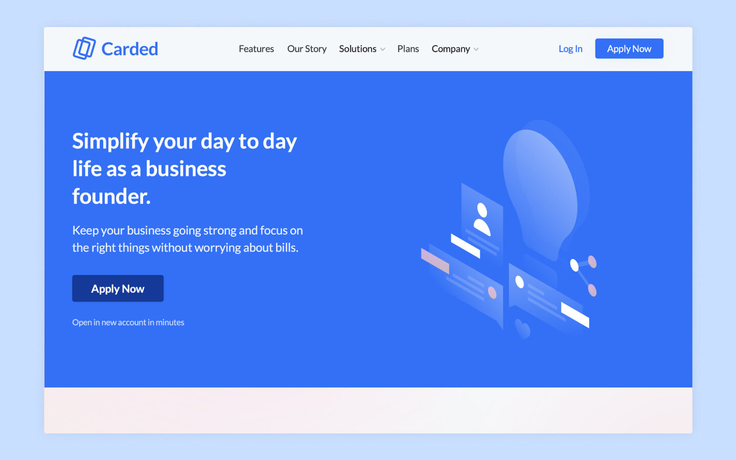 Carded - Bank HTML5 Responsive Website Template