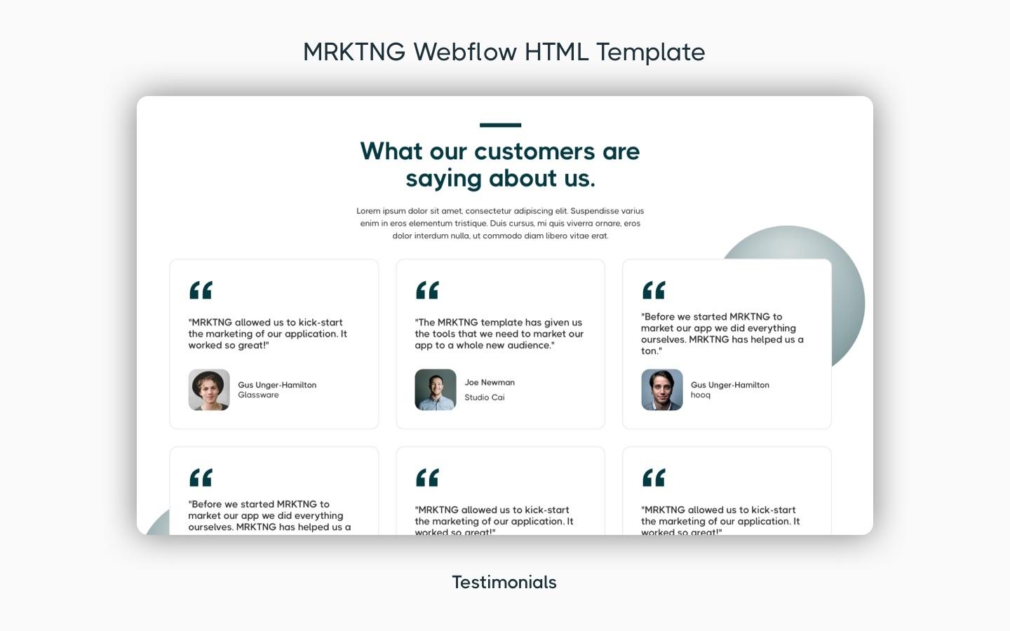 MRKTNG - App HTML5 Responsive Website Template