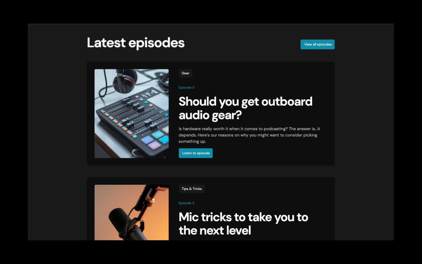 Castaway - Podcast HTML5 Responsive Website Template