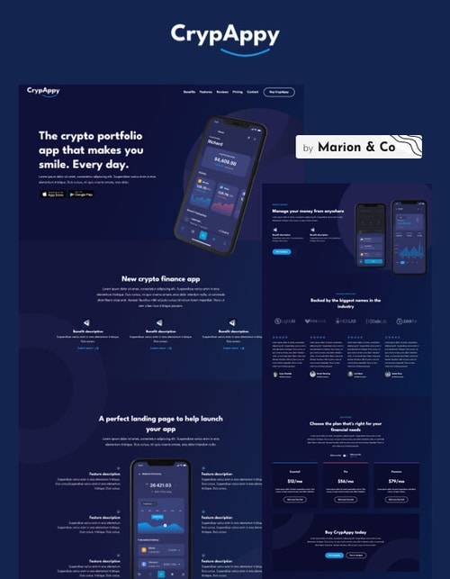 Cryptify - Finance HTML5 Responsive Website Template