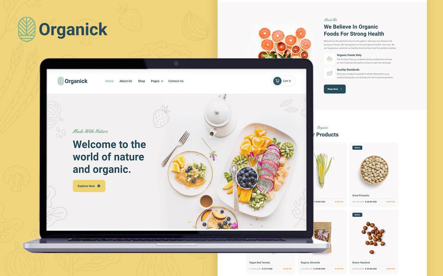 Organick - Agriculture HTML5 Responsive Website Template