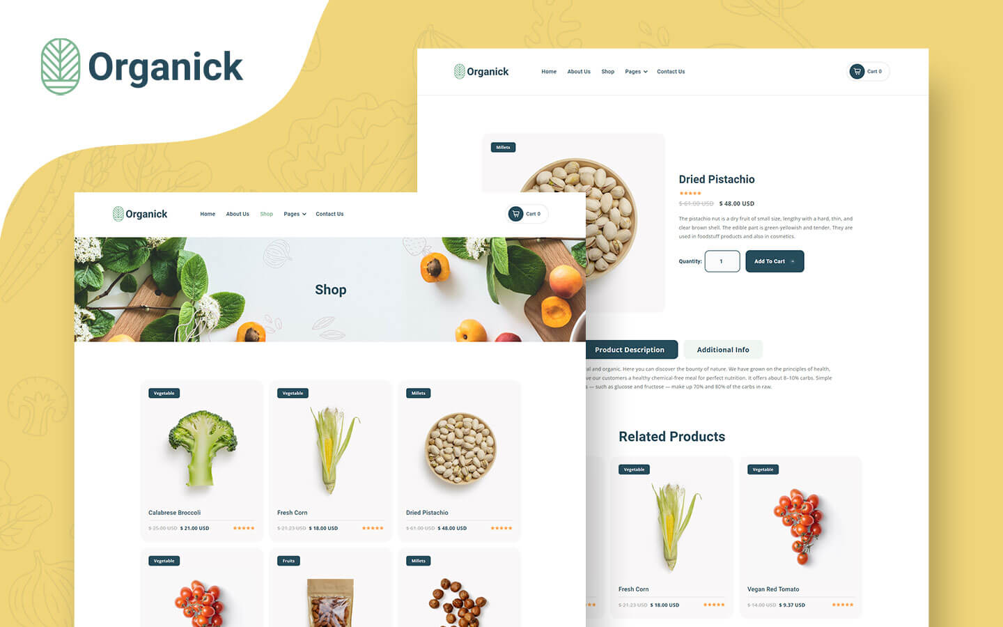Organick - Agriculture HTML5 Responsive Website Template