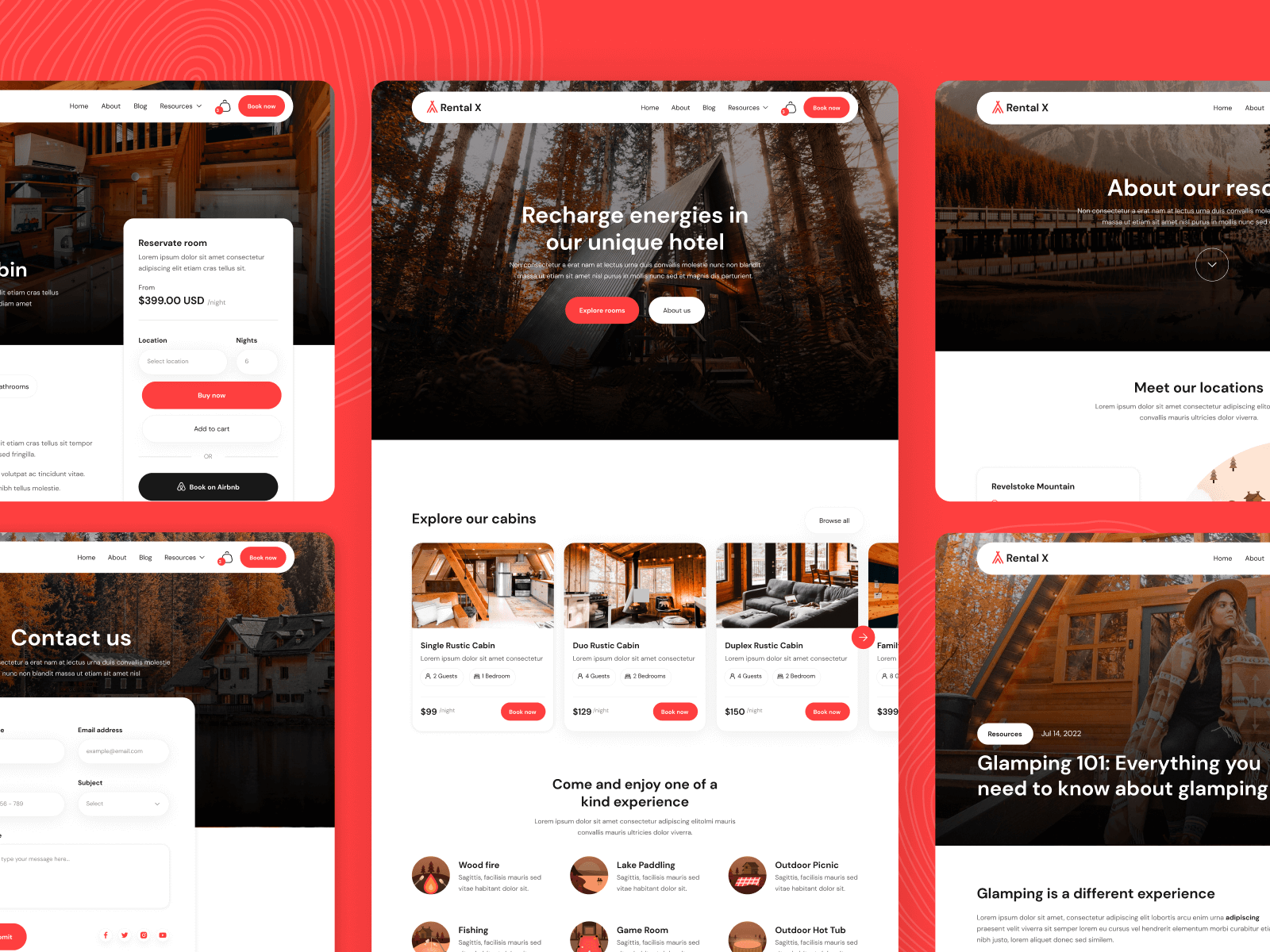 Rental X - Hotel HTML5 Responsive Website Template