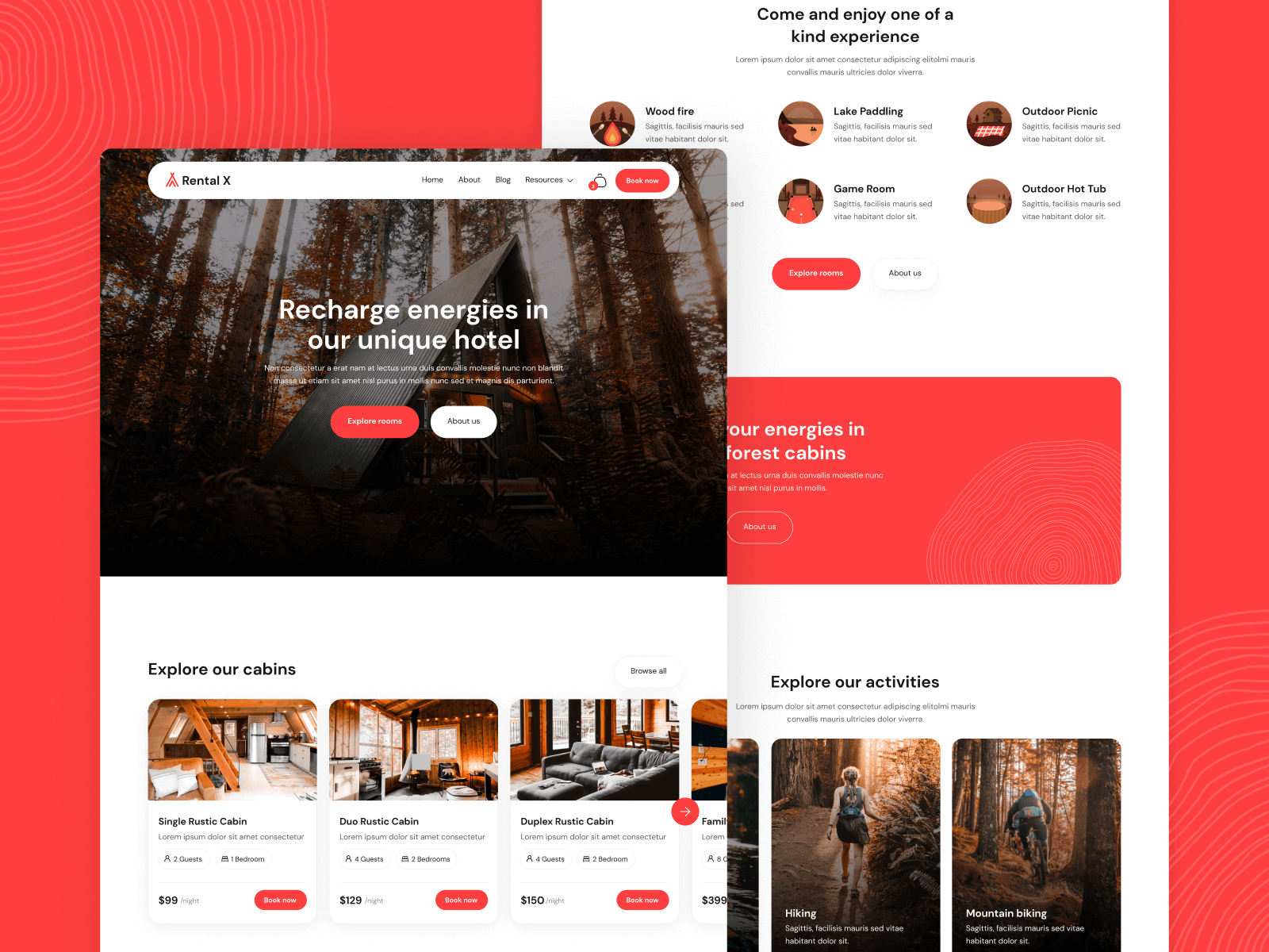 Rental X - Hotel HTML5 Responsive Website Template