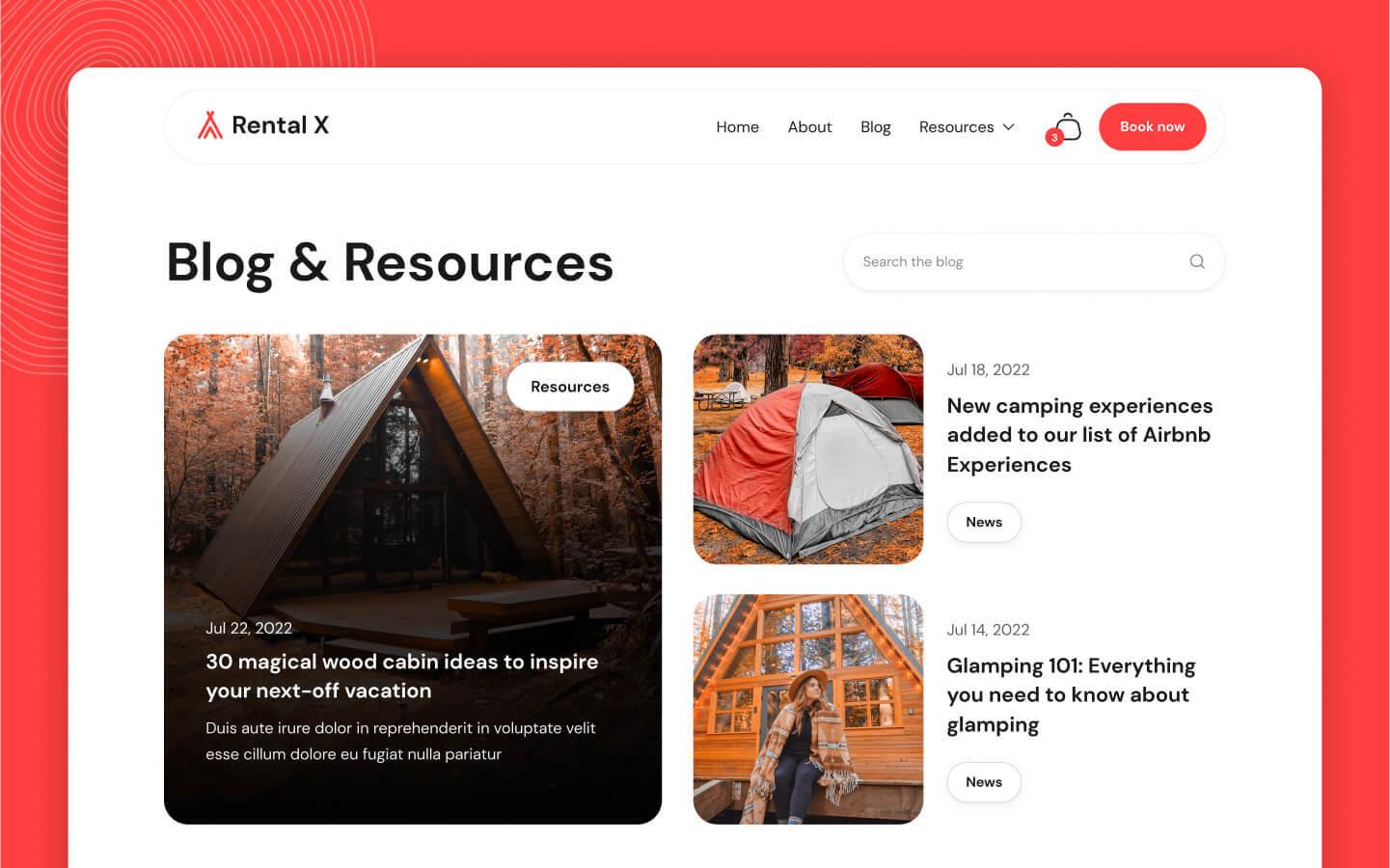 Rental X - Hotel HTML5 Responsive Website Template