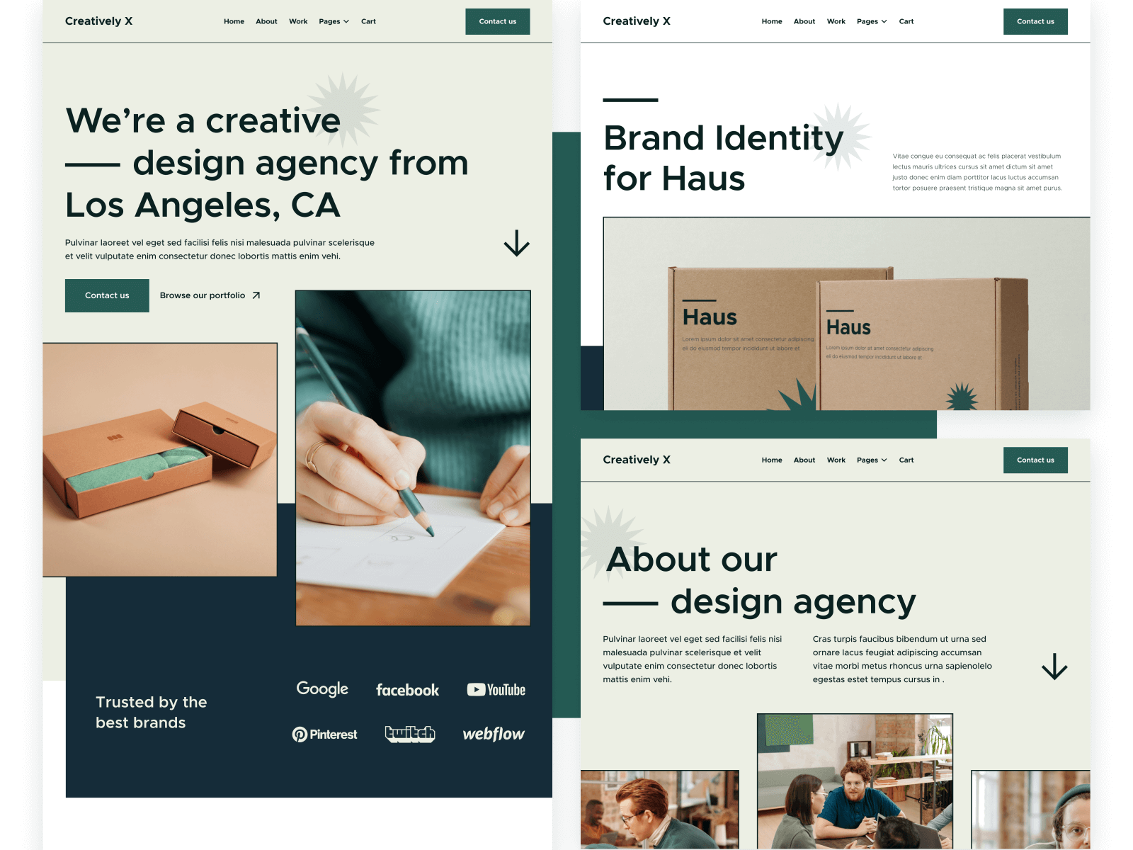 Creatively X - Creative HTML5 Responsive Website Template