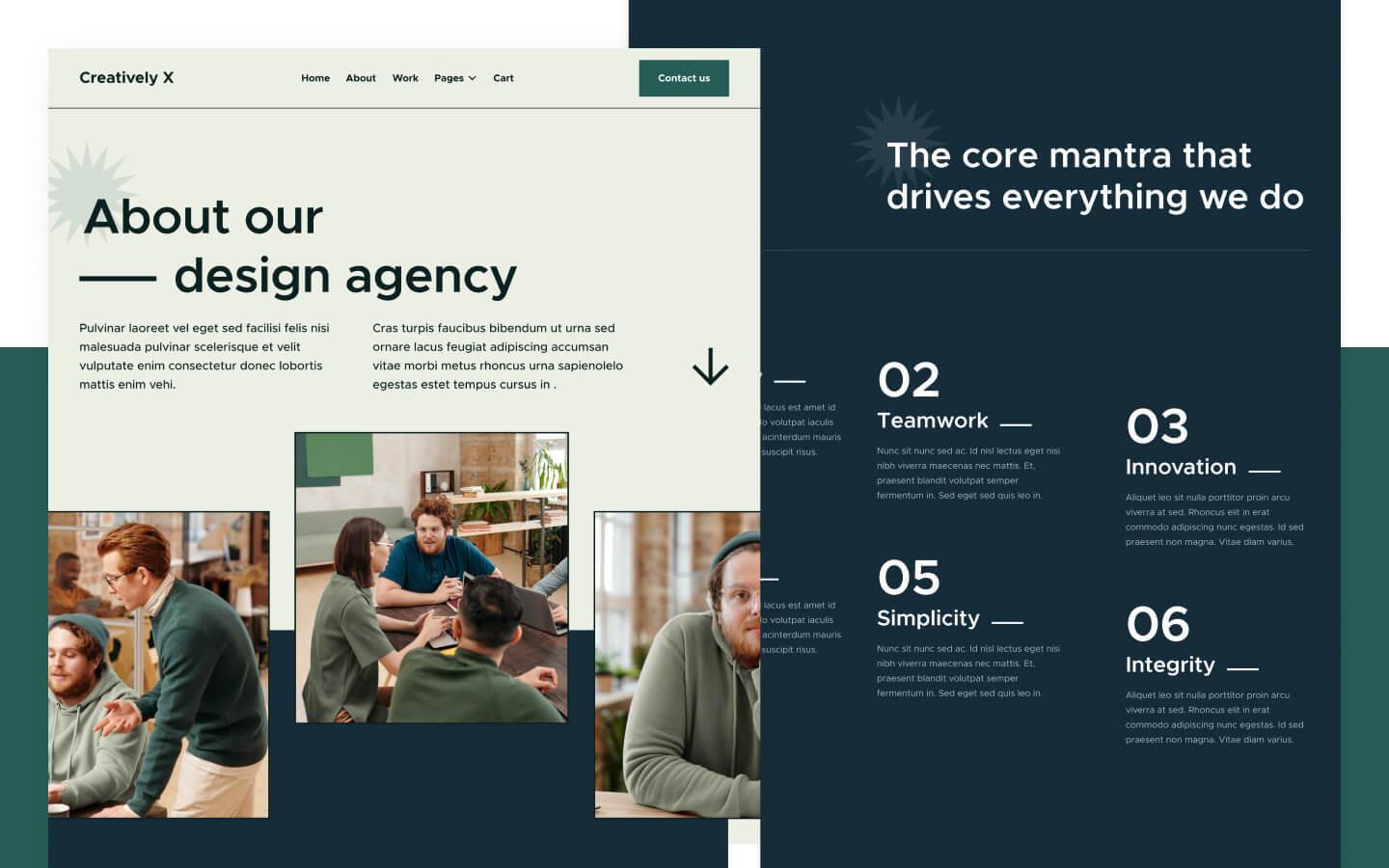 Creatively X Creative Html5 Responsive Website Template