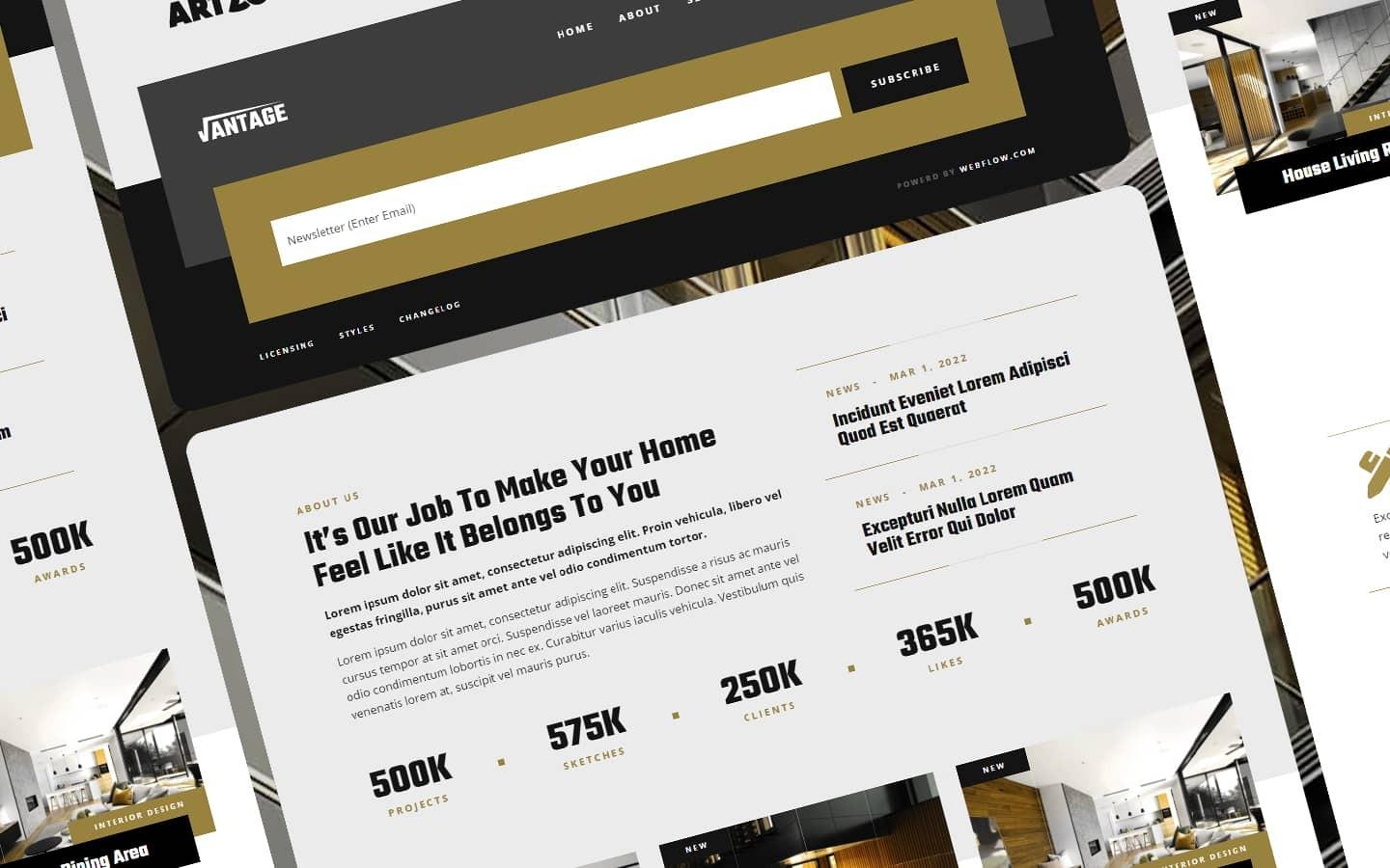 Vantage - Architecture HTML5 Responsive Website Template