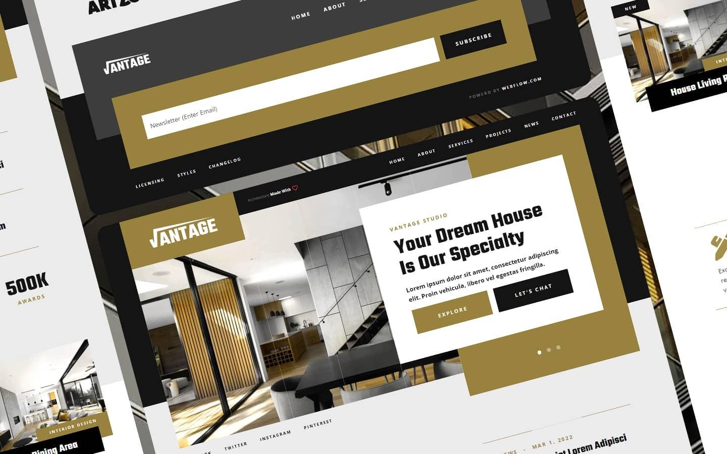 Vantage - Architecture HTML5 Responsive Website Template