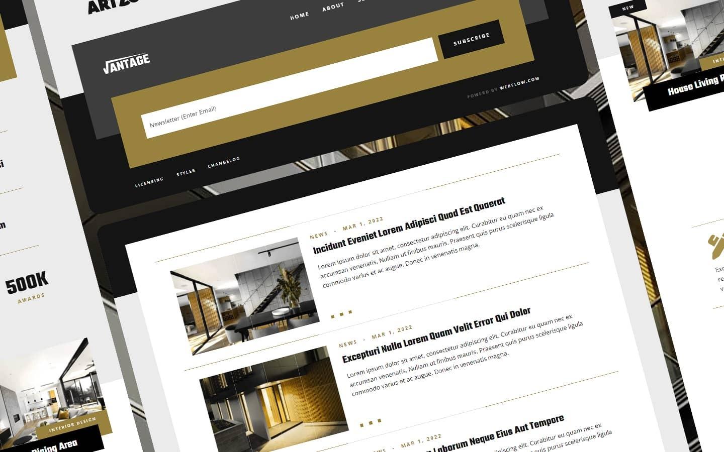 Vantage - Architecture HTML5 Responsive Website Template