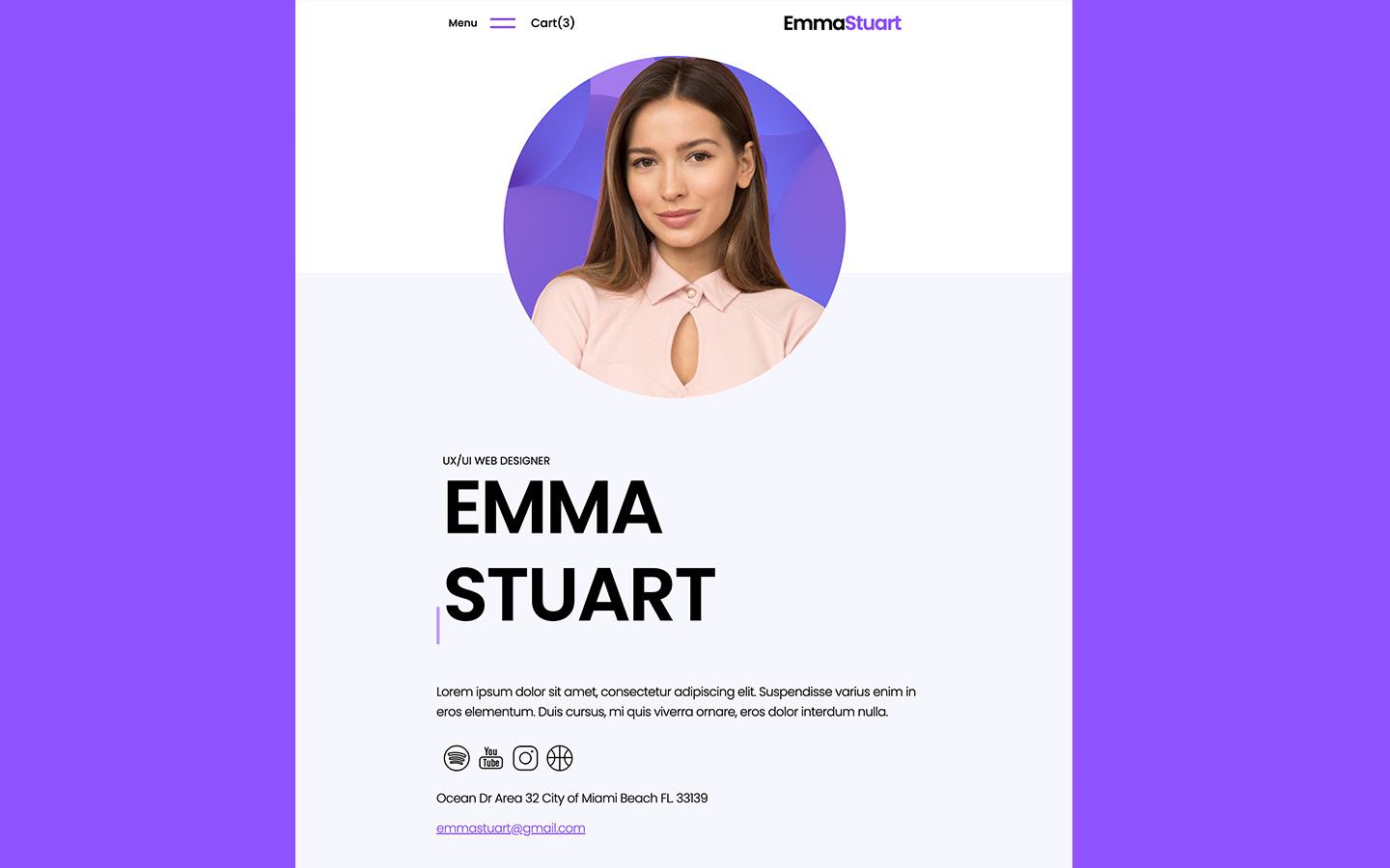Emma Stuart - Resume HTML5 Responsive Website Template