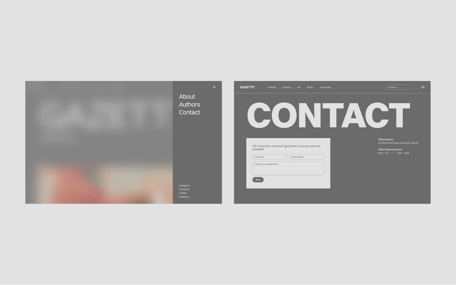 Gazette - Blog HTML5 Responsive Website Template