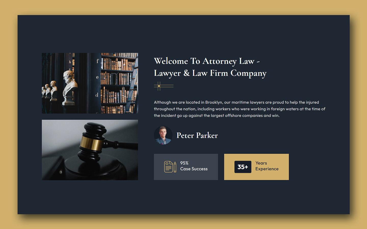 Attorneyster - Law Firm HTML5 Responsive Website Template