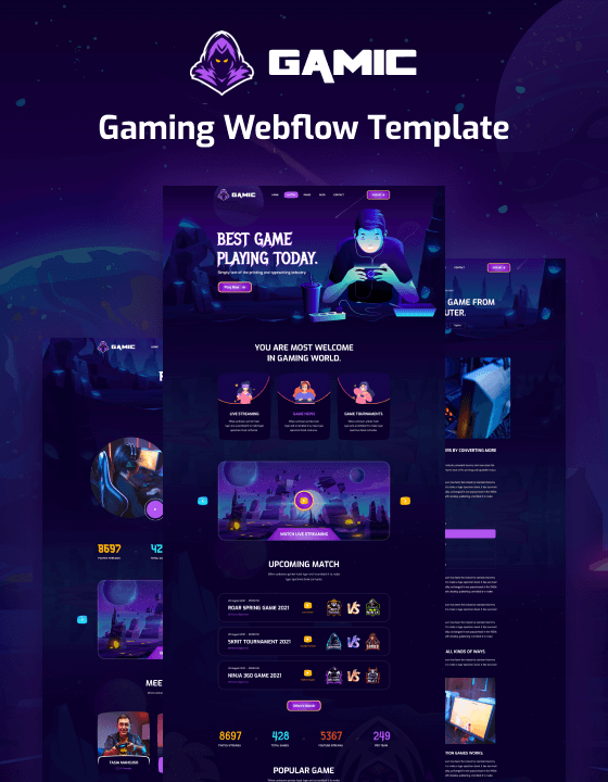 HTML5 responsive website templates | Webflow