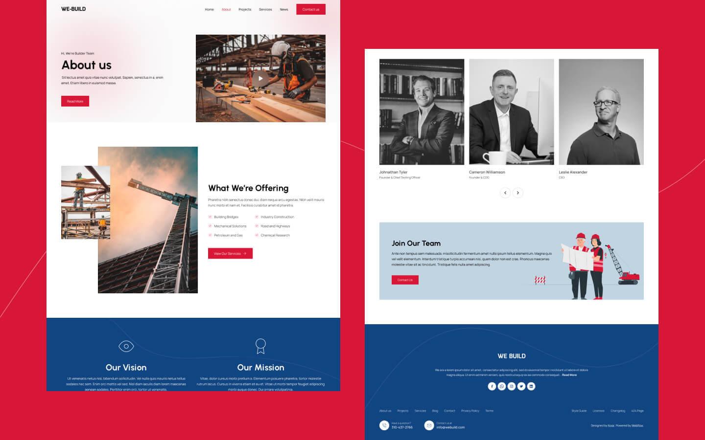 We-Build - Construction HTML5 Responsive Website Template