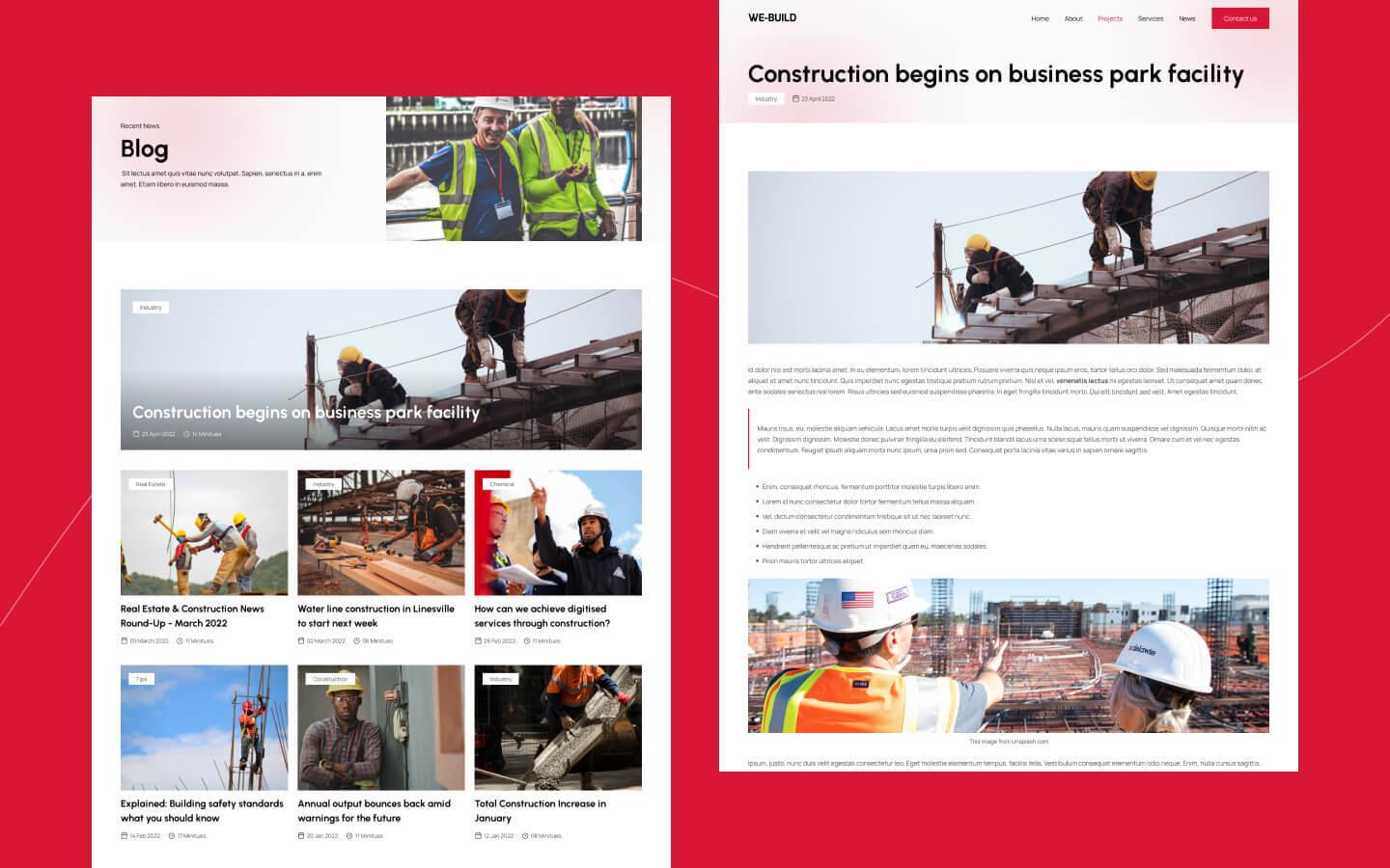We-Build - Construction HTML5 Responsive Website Template