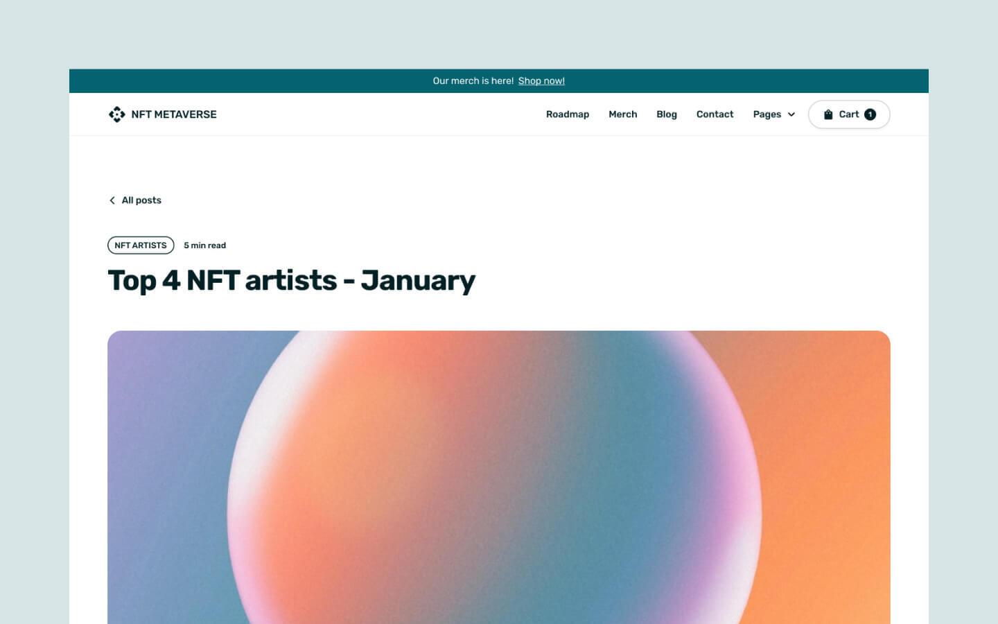 NFT Metaverse - Business HTML5 Responsive Website Template