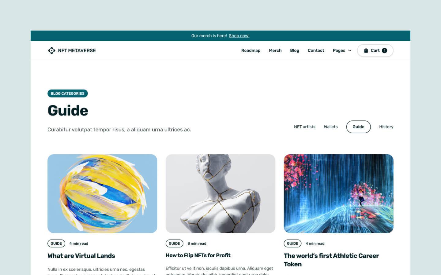 NFT Metaverse - Business HTML5 Responsive Website Template
