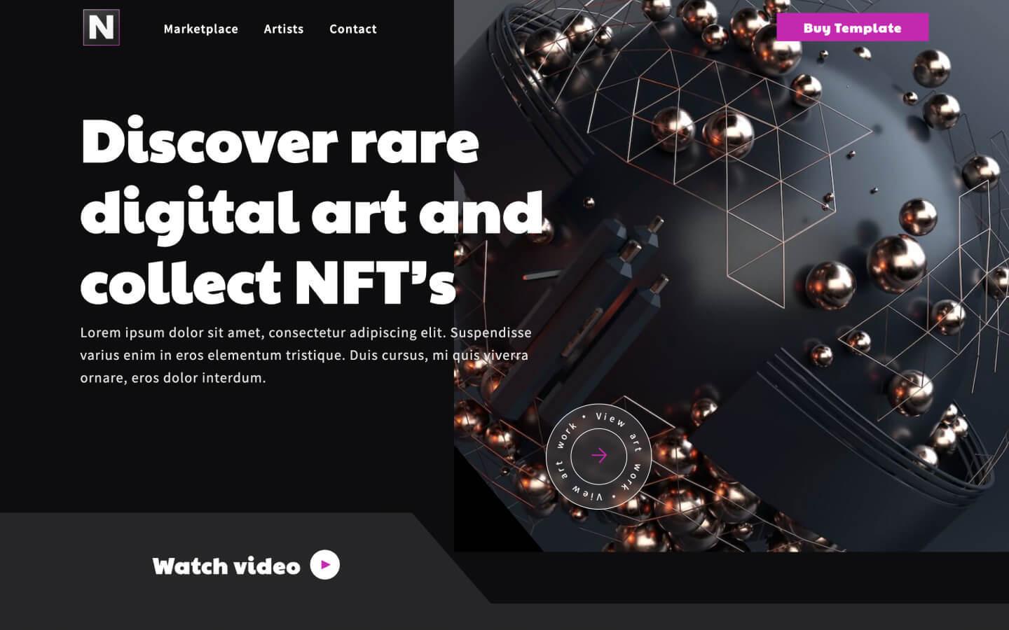 NFT Me - Finance HTML5 Responsive Website Template