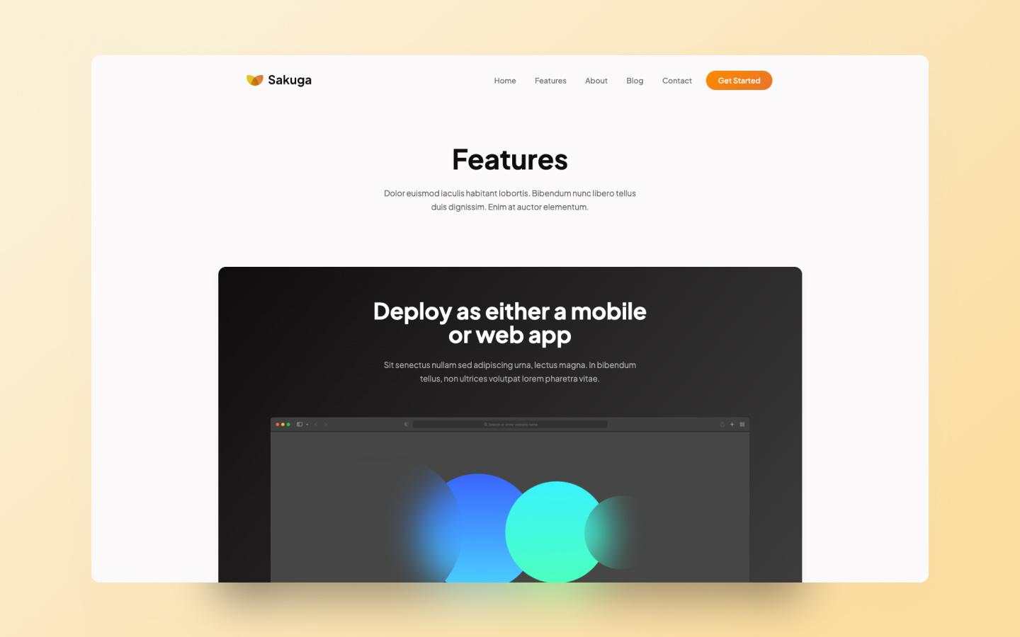 Sakuga - Startup HTML5 Responsive Website Template